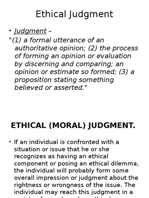 Ethical Judgment Whistleblower Morality