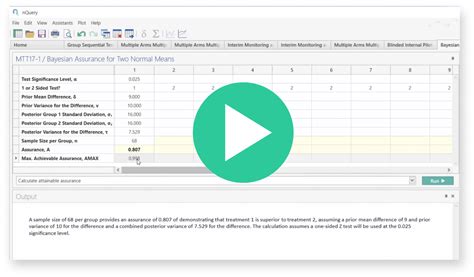 Bayesian Clinical Trial Design Software Nquery
