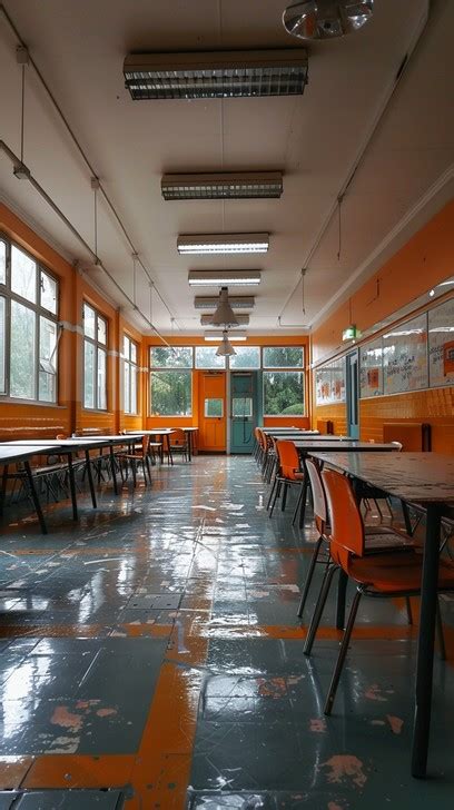 Free Empty Cafeteria Dreamscape Image Dreamcore Liminal Cafeteria