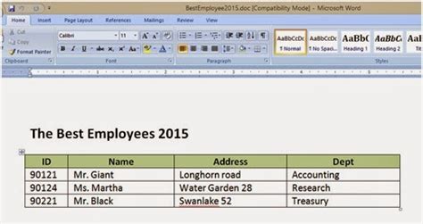 How To Import MS Word Data Table Into Database Free Delphi Tutorial