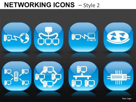 Networking Icons Style 2 Powerpoint Presentation Slides Db Templates Powerpoint Presentation