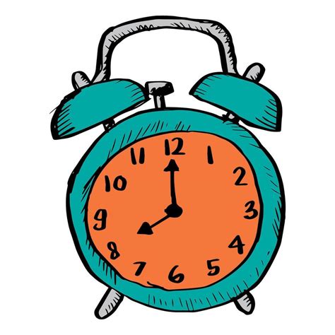 Hand Drawn Alarm Clock Icon 42677502 Vector Art At Vecteezy