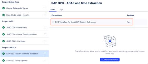 One Time Extraction From SAP ECC Or SAP S HANA