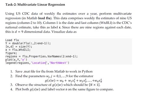 Solved Task 2 Multivariate Linear Regression Using Us Cdc