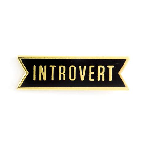 Introvert Enamel Pin Etsy