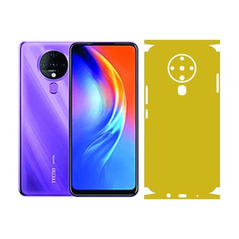 Tecno Spark 6 Back Rhino 0200 Golden Sheet Anti Stain Wrap Cover Daraz Pk