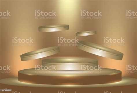 스포트 라이트와 조명 추상 라운드 연단 시상식 개념 무대 배경 벡터 일러스트 3차원 형태에 대한 스톡 벡터 아트 및 기타 이미지 3차원 형태 Championship