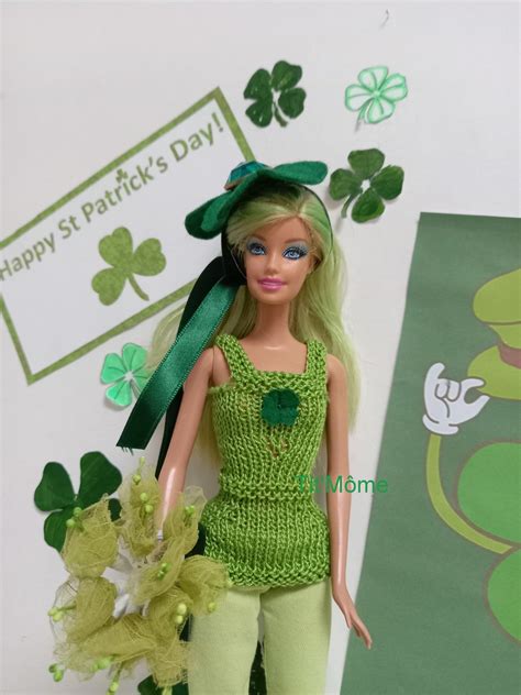 St Patrick Barbie Outfit Barbie Clothes Happy St Etsy