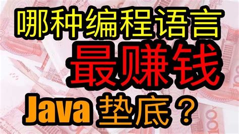 2021哪种编程语言最赚钱？万万没想到java竟然垫底 youtube