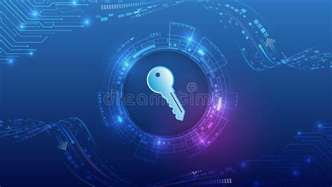 Safe Access Abstract Vector Futuristic Background Stock Illustrations