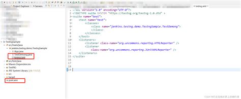 jenkins maven testng htmlreport单元自动化测试