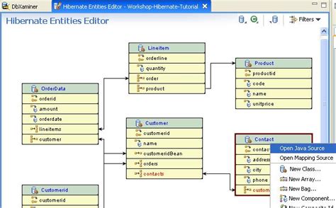 Hibernate Tutorial Managing Persistent Entities With Entities Editor