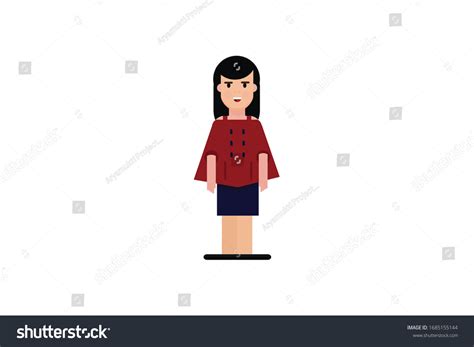 플랫 디자인 스타일의 문자입니다플랫 문자 만화 스톡 벡터로열티 프리 1685155144 Shutterstock
