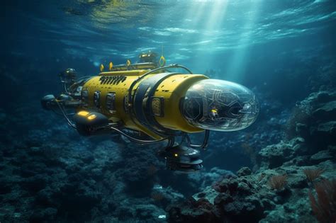 Premium Photo Autonomous Underwater Drones Exploring The Generative Ai