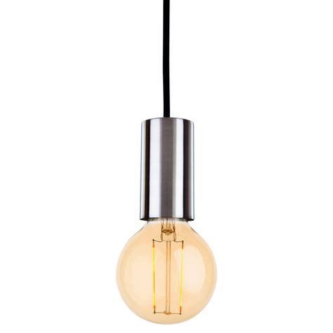Firstlight 5927bs Berkeley Single Light Ceiling Pendant In Brushed