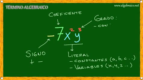 Cuales Son Los Elementos De Un Termino Algebraico Bourque
