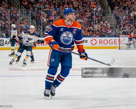 Connor Mcdavid Of The Edmonton Oilers In Action During The Game News