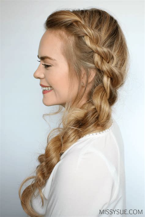 3 Easy Twisted Hairstyles Missy Sue Rope Braided Hairstyle Twist