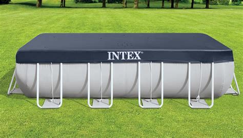 Bâche De Protection Pour Piscine Intex Tubulaire Rectangulaire 5 49 X 2