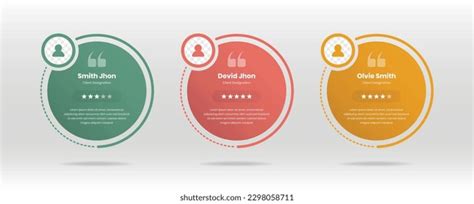 Circular Client Feedback Infographic Presentation Template Stock Vector Royalty Free