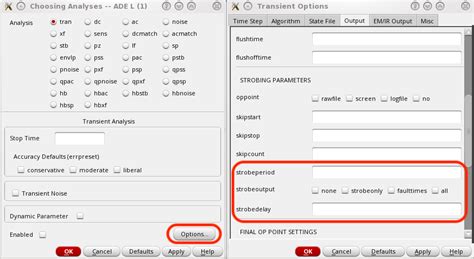 Setting Timestep For Transient Simulations Defaulting To Ps Custom