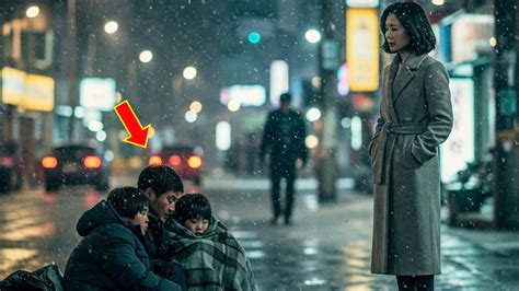 추위에 떨고 있는 거지 아버지와 두 아들 그 앞에 나타난 여성 억만장자 그녀의 뜻밖의 행동에 세 사람은 눈물을 쏟았다