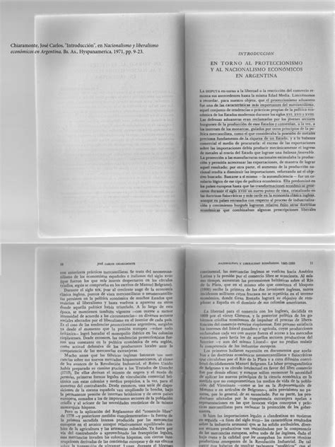 Chiaramonte Nacionalismo Y Liberalismo Descargar Gratis Pdf Proteccionismo Negocios
