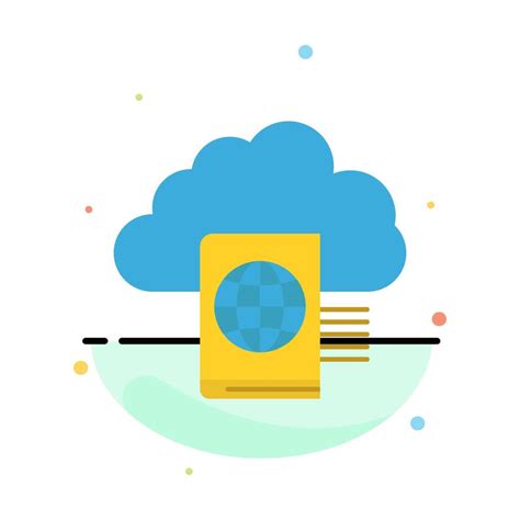 Cloud Reading Folder Upload Abstract Flat Color Icon Template 18016009