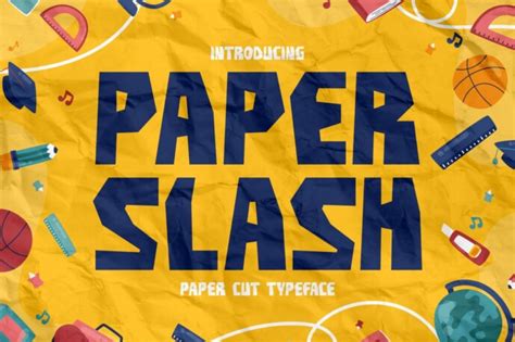 Paper Slash Font Free Font