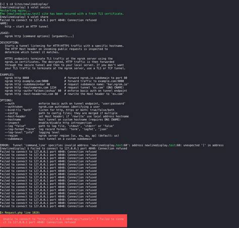 Errors When Using Valet Share · Issue 790 · Laravelvalet · Github