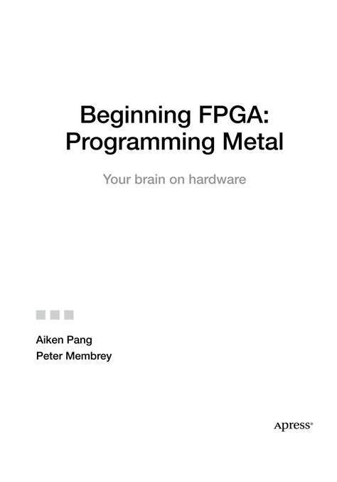 beginning fpga programming metal