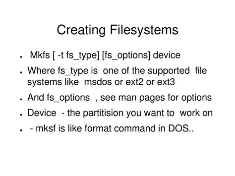 Devices Linux Filesystems And The Filesystem Hirarchy Standard Ppt Download