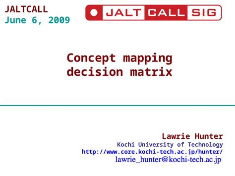 Ppt 05 Concept Mapping Decision Matrix For L2 Teaching Dokumen Tips