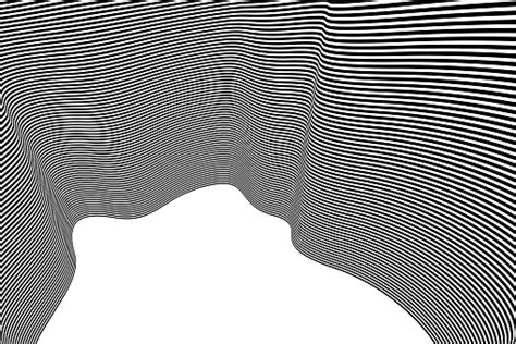 추상 벡터 3d 선 배경 흑백 곡선 선형 원근 차원 광학 패턴 텍스트에 대한 빈 복사 공간 3차원 형태에 대한 스톡 벡터 아트 및 기타 이미지 Istock