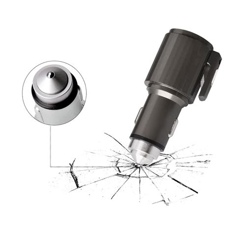 Quick Car Charger Usb And Type C Fast Car Charger With Life Guard Charge Technology In Gray