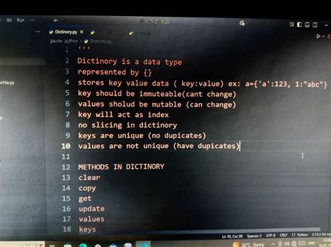 class 6 task 16 practice dictionary in python practice tuple in