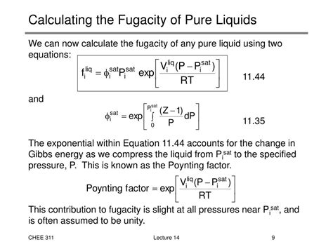 Ppt 5 Calculating Fugacity Of Pure Gases Powerpoint Presentation
