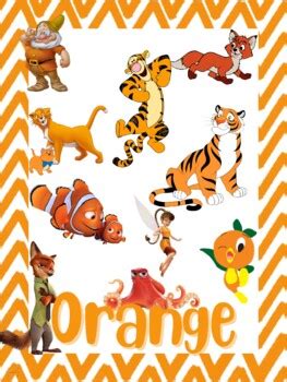 Orange Disney Characters