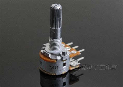 6脚 日本alps 16型100k双联电位器 发烧音响音量电位器 虎窝淘