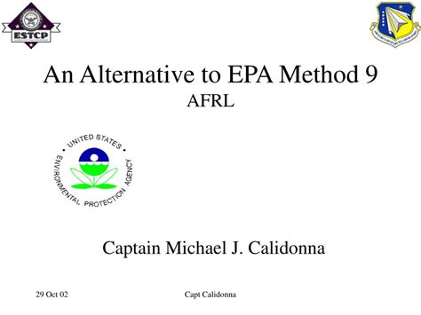 Ppt An Alternative To Epa Method 9 Afrl Powerpoint Presentation Free Download Id 3223172