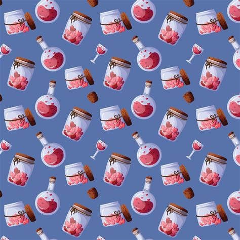 Valentine Background Love Poison Pattern Illustration 55162167 Vector