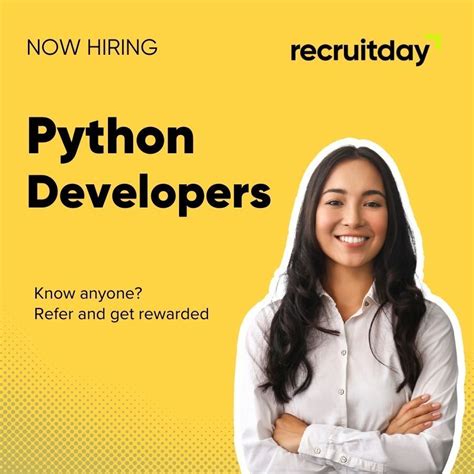 Recruitday On Linkedin Pythondevelopers Ai Techjobs Referafriend