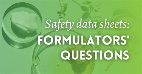 How To Read Safety Data Sheets Formula Botanica