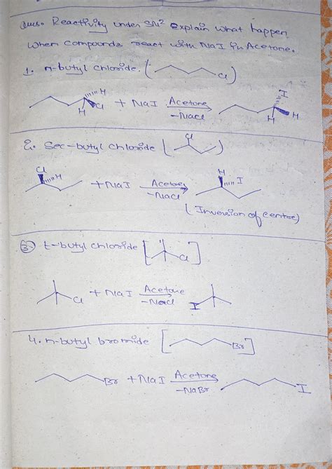 [solved] reactivity under sn2 explain what happens when compounds