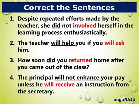 Common Errors With Verbs Pptx