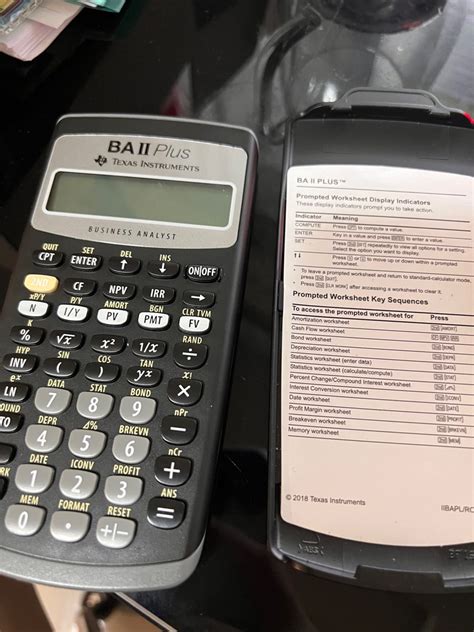 Ba Ii Plus Financial Calculator Computers Tech Office Business Technology On Carousell