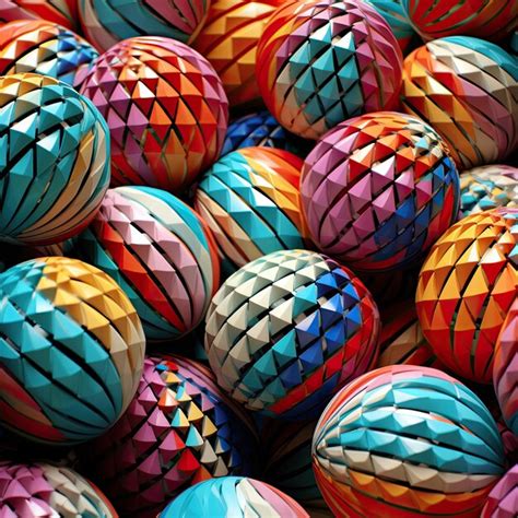 Spherical Geometric Array Premium Ai Generated Image