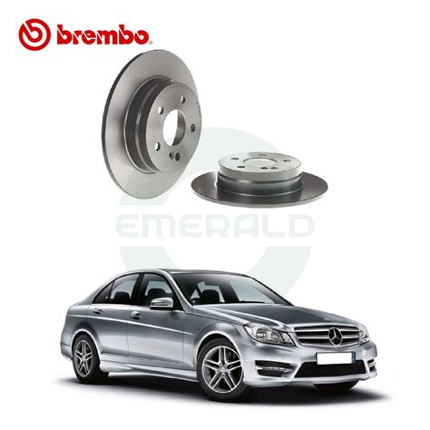 Brembo Rear Discs 2pcs Compatible With Mercedes C Class W204 C180