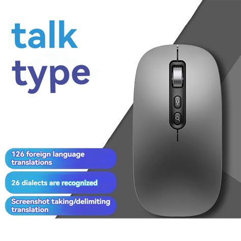 Ai Smart Voice Mouse Voice To Text Mouse Rechargeable 24g Wireless