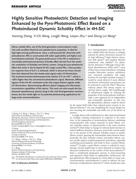 Highly Sensitive Photoelectric Detection And Imaging Enhanced By Pyro